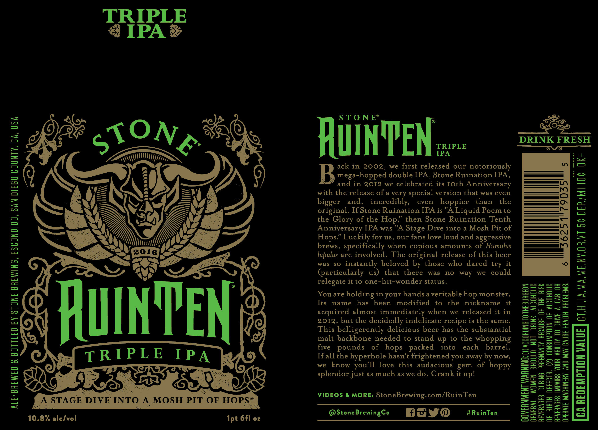 Stone Brewing Company's RuinTen Triple IPA Makes Its Return | Brewbound