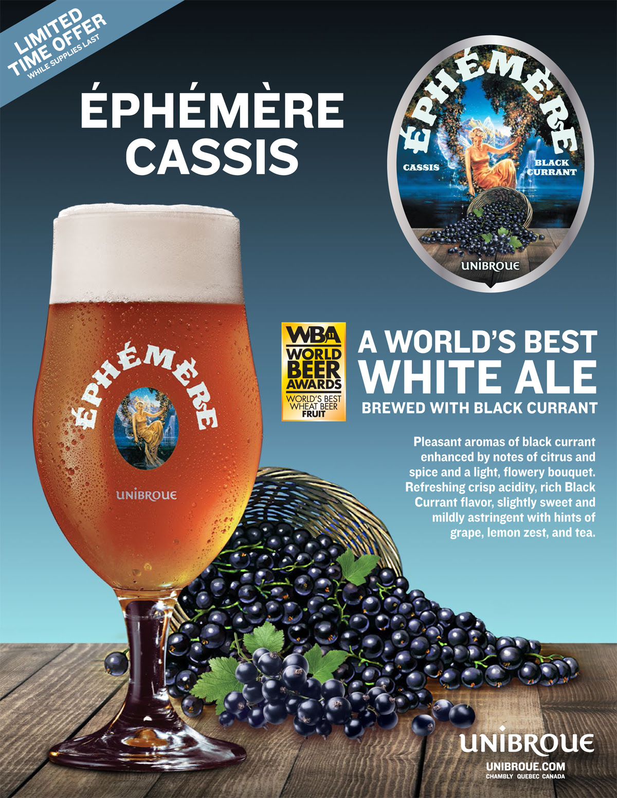 Unibroue Announces Return of Éphémère Cassis with Black Currant | Brewbound